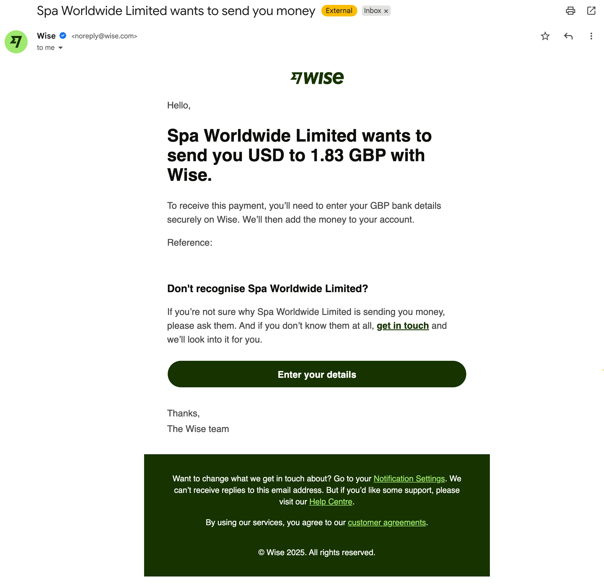 New Payment Method: Wise – Tester Work Support Centre